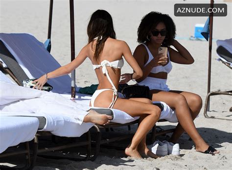 Jocelyn Chew Sexy In A White String Bikini In Miami Beach Florida Aznude