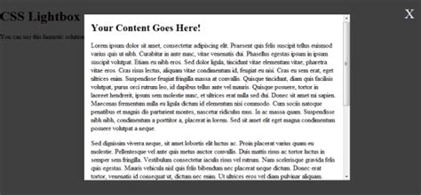 Semantic CSS3 Lightboxes Tutorial