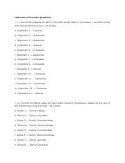 Laboratory Exercise Questions And Dichotomous Keys Course Hero