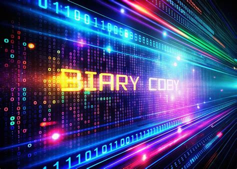 Dynamic Binary Code Long Exposure A Futuristic Digital Display For A