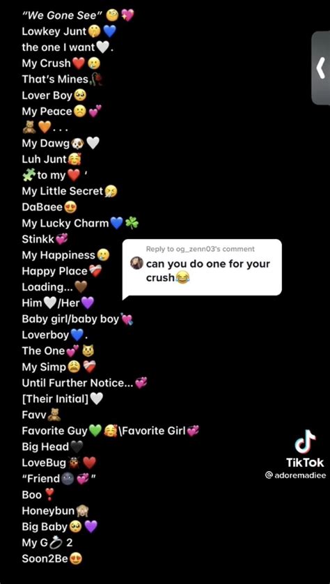 50 Cute Code Names For Your Crush để Gọi Tên Người Yêu Thương