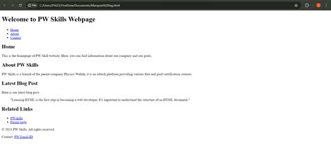Html Document Structure Types And Examples
