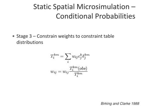 Ppt Introduction To Spatial Microsimulation Powerpoint Presentation