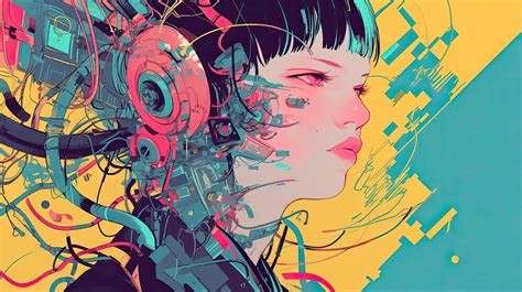 Premium Photo Cuttingedge Ai Algorithms Analyzing Big Data For Predictive Anime Style Modern