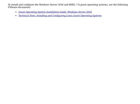 Guest Operating System Configuration Reference Architecture Guide