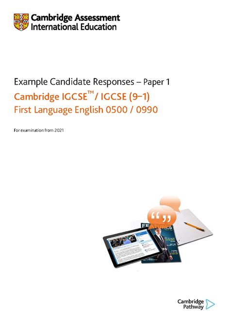 0510 Writing A Report Sample Cambridge Igcse ® English As A Second Language 0510 Writing A