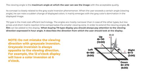 LCD TFT Display Modules Theory Special Features TN TFT Vs IPS LCD Comparison Riverdi Riverdi