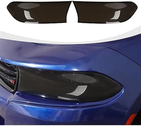 Razpoy For Charger Headlight Cover Smoked Front Head Light