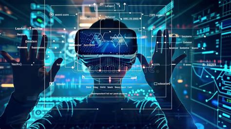 Artificial Intelligence Immersive Tech Environment With A Vr Ai Network Display Showcasing