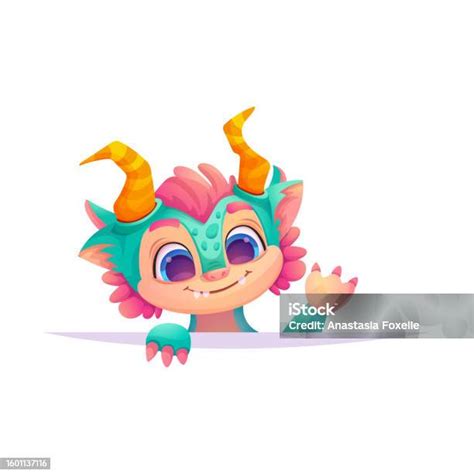 아기 불 용이나 공룡이 손을 흔들며 웃고 있다 흰색 배경에 격리된 귀여운 캐릭터 배너 엽서에 대한 벡터 동화 속 괴물 삽화 몬스터에 대한 스톡 벡터 아트 및 기타 이미지