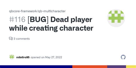 Bug Dead Player While Creating Character Issue Qbcore Framework Qb Multicharacter