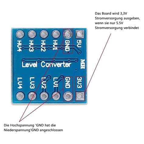 10Pcs 4 Channel IIC I2C Logic Level Converter Bidirectional Module 3 3V To 5V Shifter For