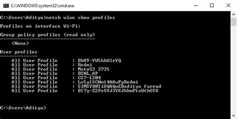 Netsh Wlan Show Profiles