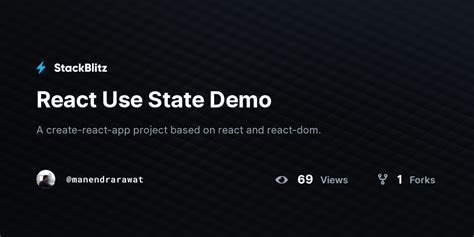 React Use State Demo Stackblitz