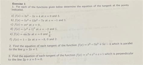 solved exercise 1 1 for each of the functions given below