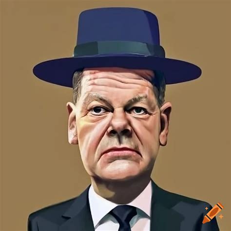 Olaf Scholz With A Hat