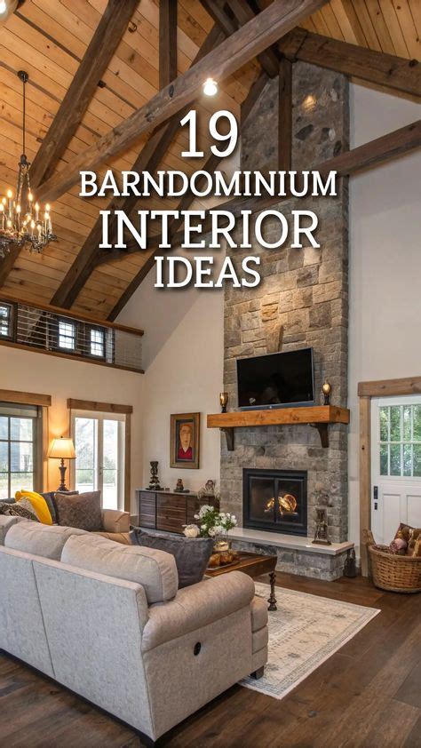Barndominium Ideas With Fireplace