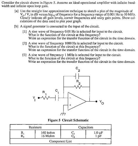 Solved Consider The Circuit Shown In Figure Assume An Chegg