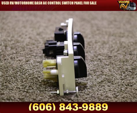 RV Components USED RV MOTORHOME DASH AC CONTROL SWITCH PANEL FOR SALE Switches DASH AC