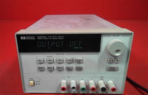 E3631a Agilent Keysight 80w Triple Output Power Supply 6v 5a And ±25v 1a Alltest Instruments