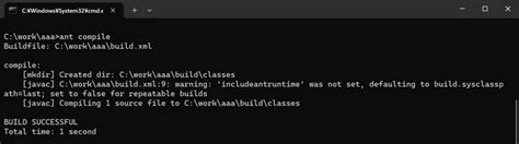 apache antの警告エラー「warning includeantruntime was not set」を対処した it