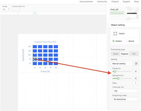 How To Quickly Make An Xtool Test Grid Pattern Free Silhouette School