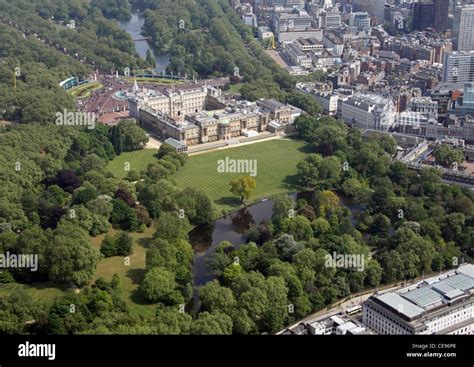 Aerial Image Of Buckingham Palace Gardens The Palace Looking In The