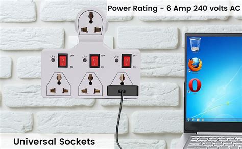 Buy Digiway 4 Universal Socket 3 Switch Multiplug Sockets Extension Board Extension Cord Online
