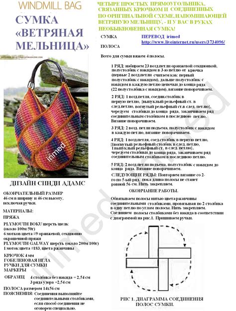 Описание сумки связанной крючком 85 фото