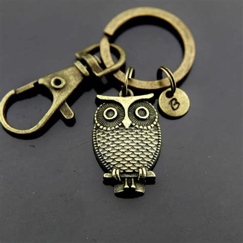 Owl Keychain Etsy