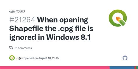 when opening shapefile the cpg file is ignored in windows 8 1 · issue
