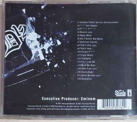 [包郵] Cd D12 Devils Night 2cd 2001版 美國樂隊 樂隊 組合 普魯夫 Eminem Swift Bizarre Rapper Kuniva Kon