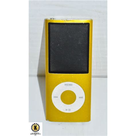 Yellow Ipod Nano 4th Generation 4 Gig