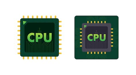 Premium Vector Cpu Chip Data Computing Database Processign Vector