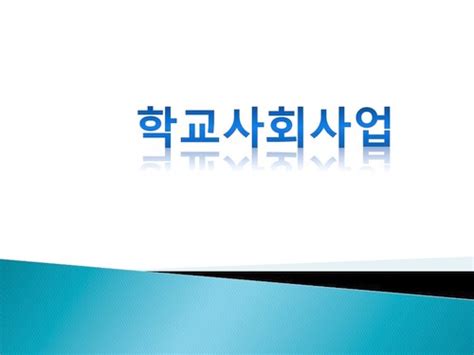 학교사회사업의 이해2