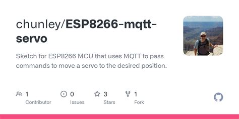 Github Chunley Esp Mqtt Servo Sketch For Esp Mcu That Uses Mqtt To Pass Commands To