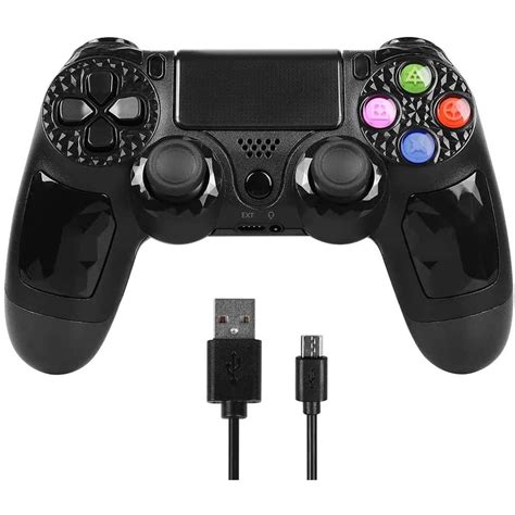 PowerLead Wireless Gaming Controller For PS4 Six Axis Dual Vibration Gamepad Led Touch Pad And