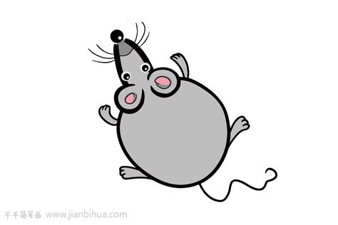 轻松学 Q版老鼠简笔画 老鼠简笔画