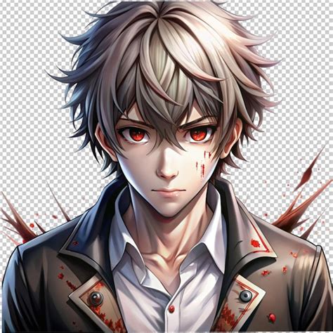 Premium Psd Anime Boy Killer Cartoon Character