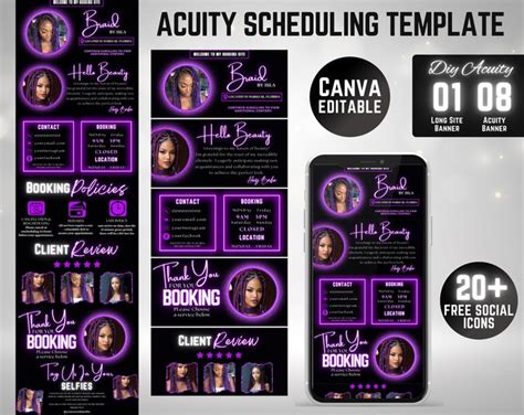 Braid Acuity Scheduling Template Hair Braider Website Braid Acuity