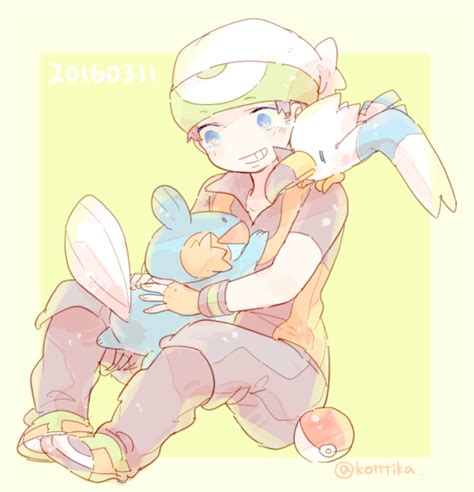 Katiko Brendan Pokemon Mudkip Wingull Nintendo Pokemon Pokemon Emerald Pokemon Rse