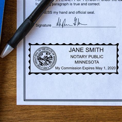 Self Inking Minnesota Notary Stamp