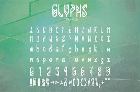 Glyphs Typeface Design On Behance