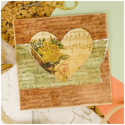 Hunkydory Duo Design 8 X 8 Paper Pad Golden Melodies Papercraft