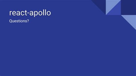 React Apollo Pdf Web Development Internet