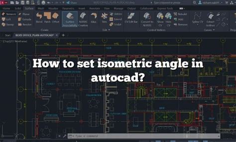How To Set Isometric Angle In Autocad
