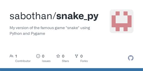 Github Sabothan Snake Py My Version Of The Famous Game Snake Using Python And Pygame
