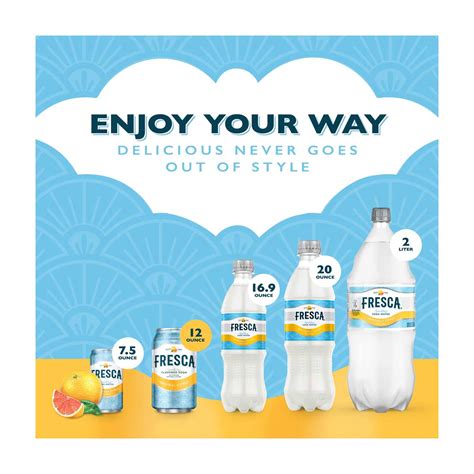 Buy Fresca Citrus Soda Soft Drink Fridge Pack Cans 12 Fl Oz 12 Pack