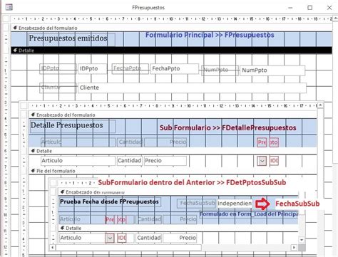 Access 2007 Hacer Referencia A Un Subformulario Dentro De Otro Subformulario Microsoft Access