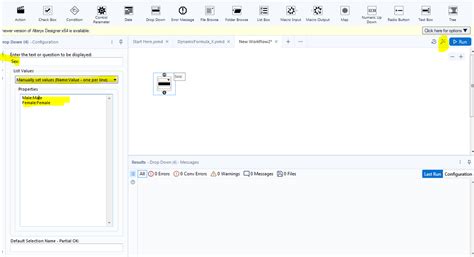 Run Workflow With List Selection Alteryx Community